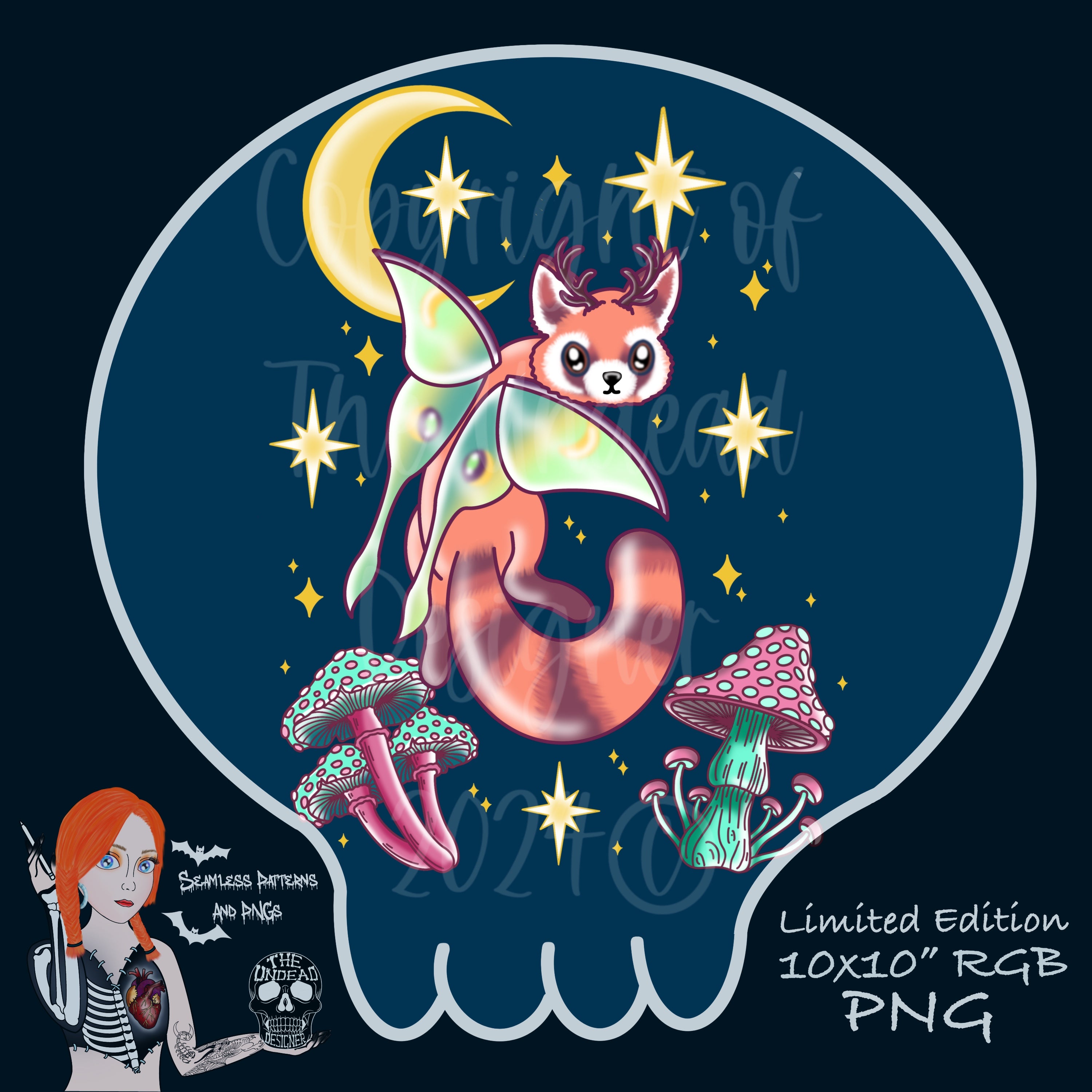 Cottagecore Red Panda PNG – The Undead Designer